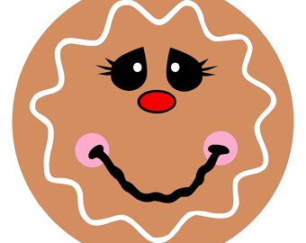 Gingerbread face | Etsy