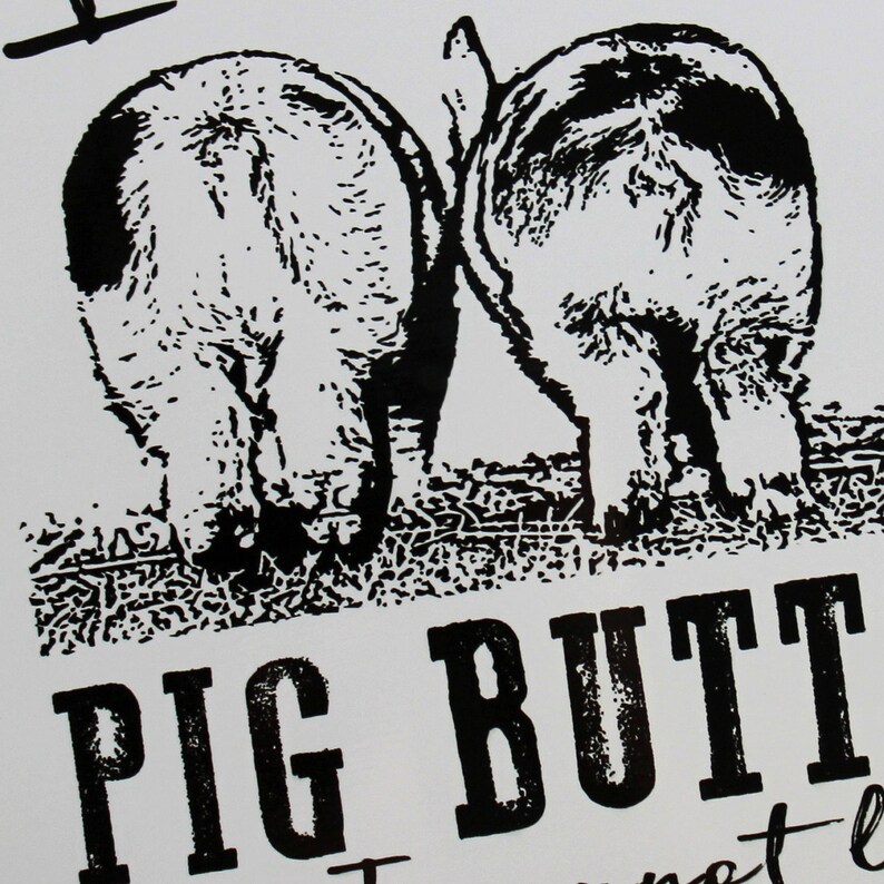 I Like Pig Butts And I Cannot Lie Funny Wreath Sign | Etsy