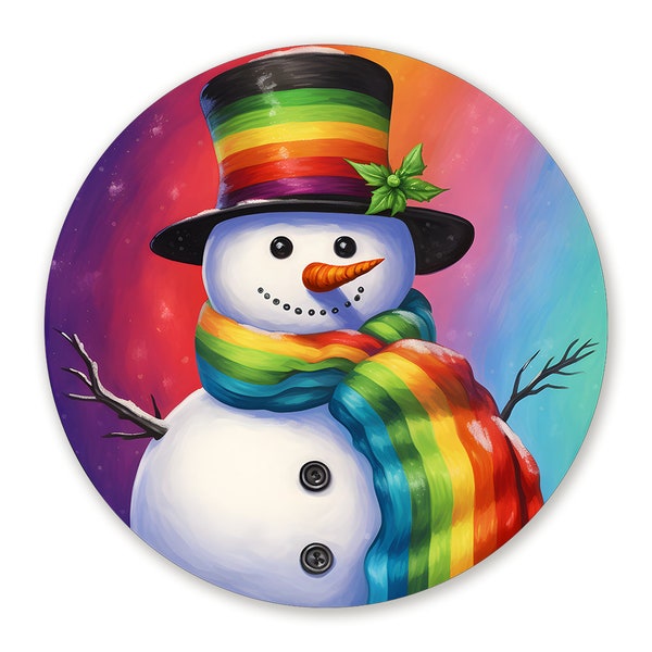 Snowman Wreath - Etsy