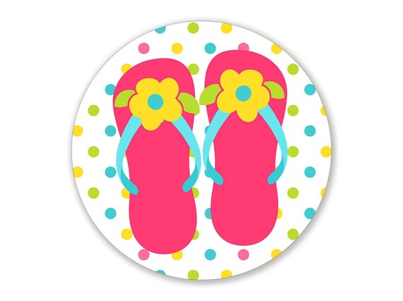 Polka Dot Flip Flop Metal Sign for Summer Wreaths Choose - Etsy
