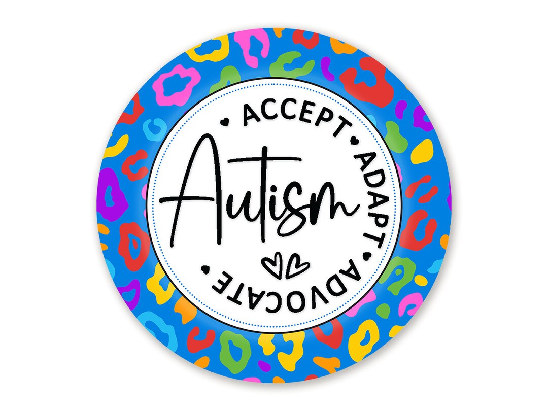 Accept Adapt Advocate Autism Awareness Sign for Wreaths Choose Your ...