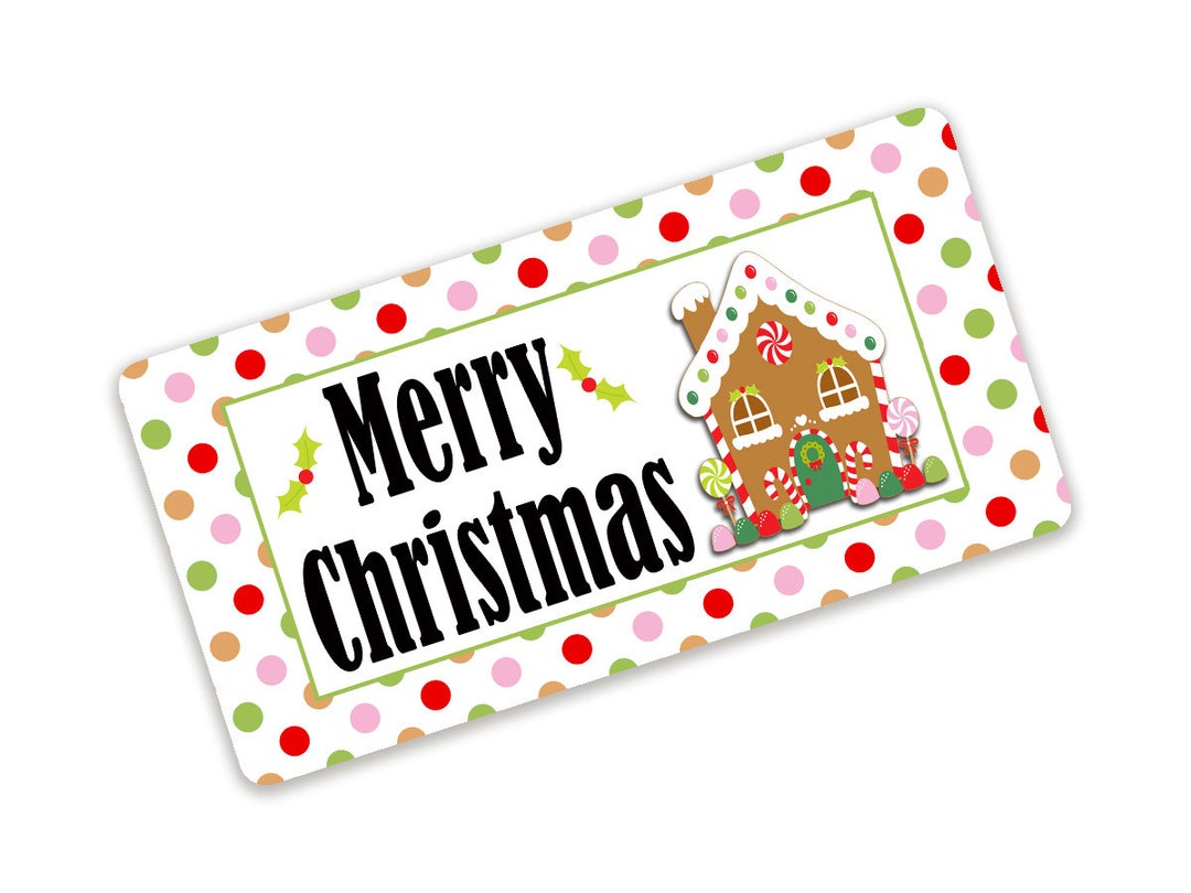 Merry Christmas Gingerbread House Wreath Sign Metal Christmas Signs for ...