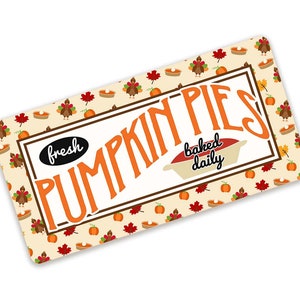 Fresh Pumpkin Pies Fall Wreath Sign Thanksgiving Decoration - Etsy