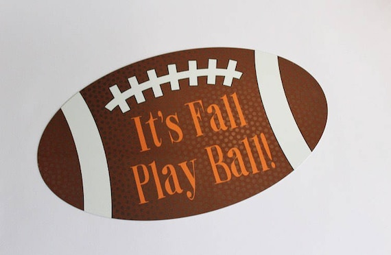 It's Fall Play Ball Sign Fall Sign Autumn Sign | Etsy