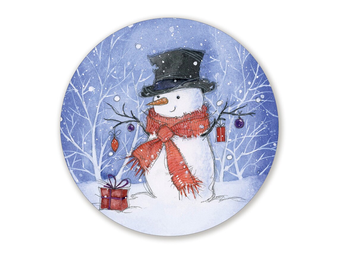 Winter Snowman Metal Sign for Christmas Wreaths Choose Your - Etsy