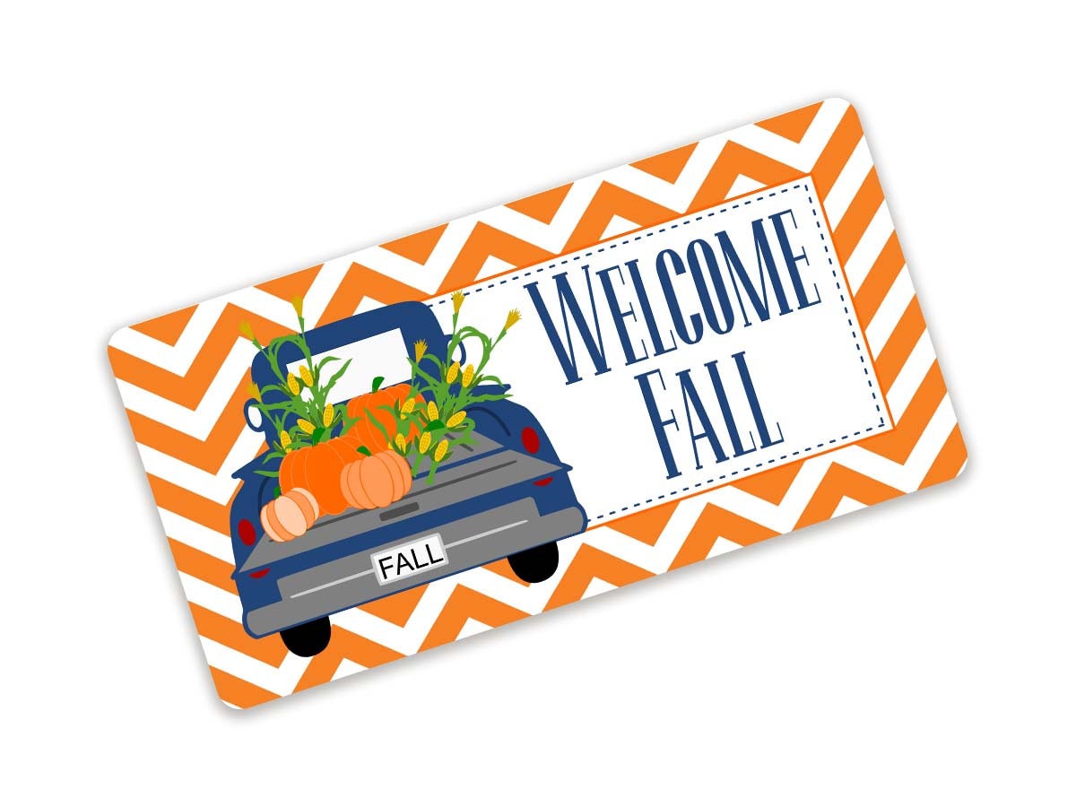 Orange And Light Blue Chevron