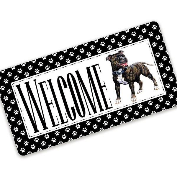 Pit Bull Welcome Sign - Etsy