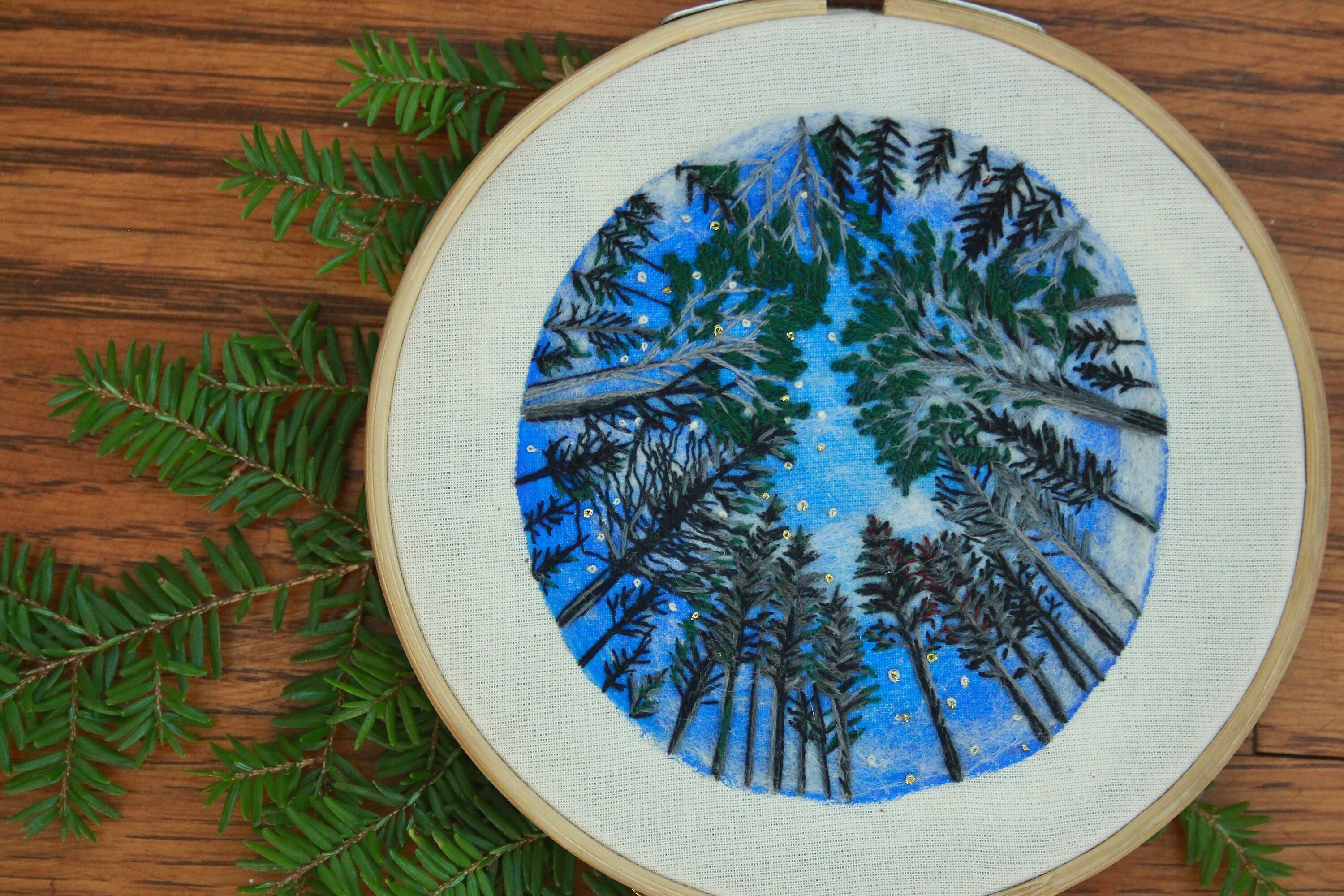 Forest Hand Embroidery - Etsy