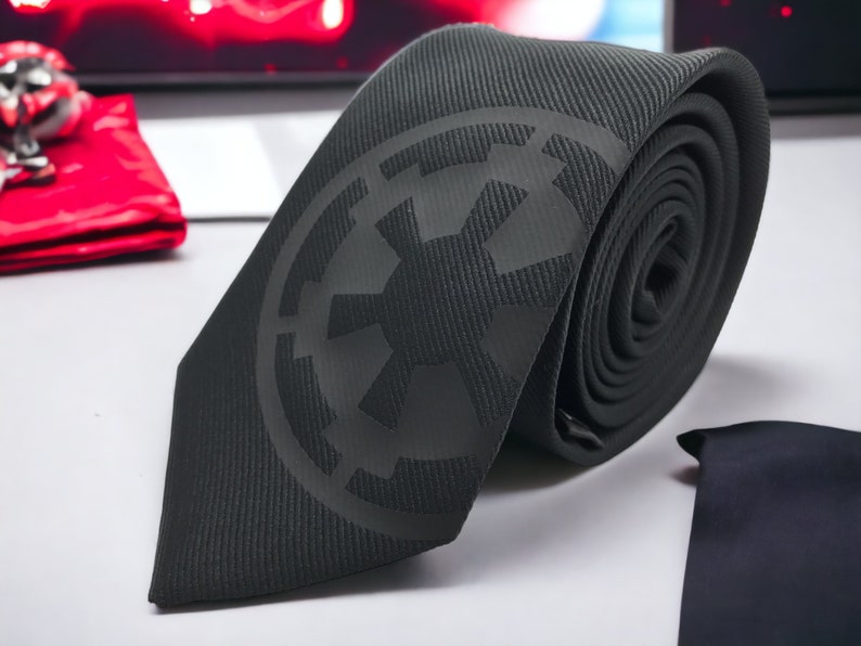 Imperial Cog Black Edition Star Wars Silk Tie Slim Tie Wedding, Fathers ...