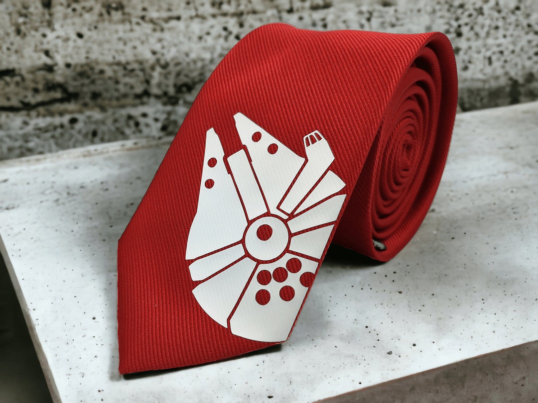 Millennium Falcon Silk Necktie - Star Wars Geek Cosplay - Etsy