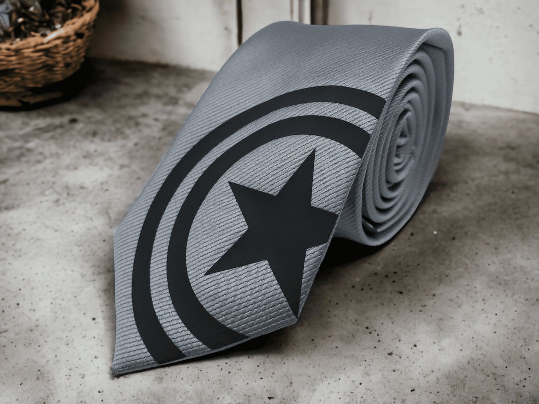 Captain America Silk Necktie – Marvel Superhero Gift - Etsy