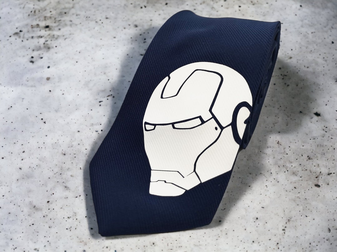 Iron Man Helmet Silk Tie, Marvel Avengers Necktie - Etsy