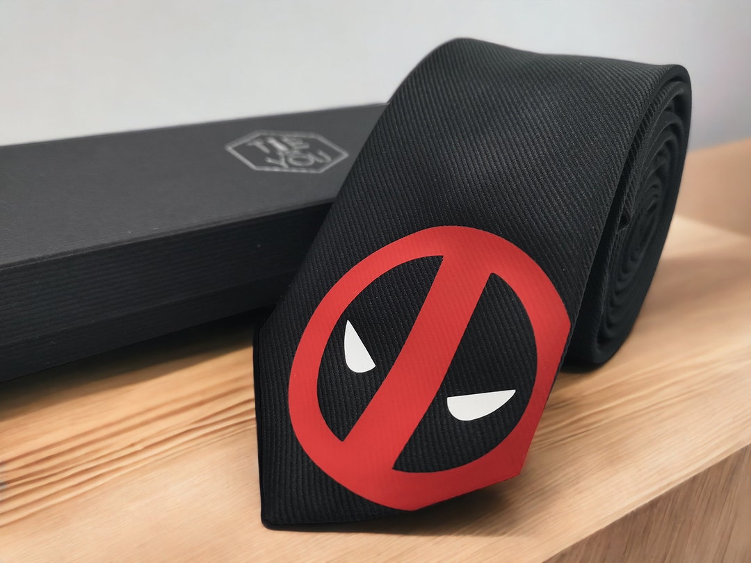 Deadpool Silk Slim Tie - Marvel Special Edition - Etsy