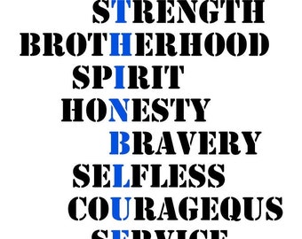 Thin Blue Line Decal Support Our Police Blue Line Badge Exterior Window ...