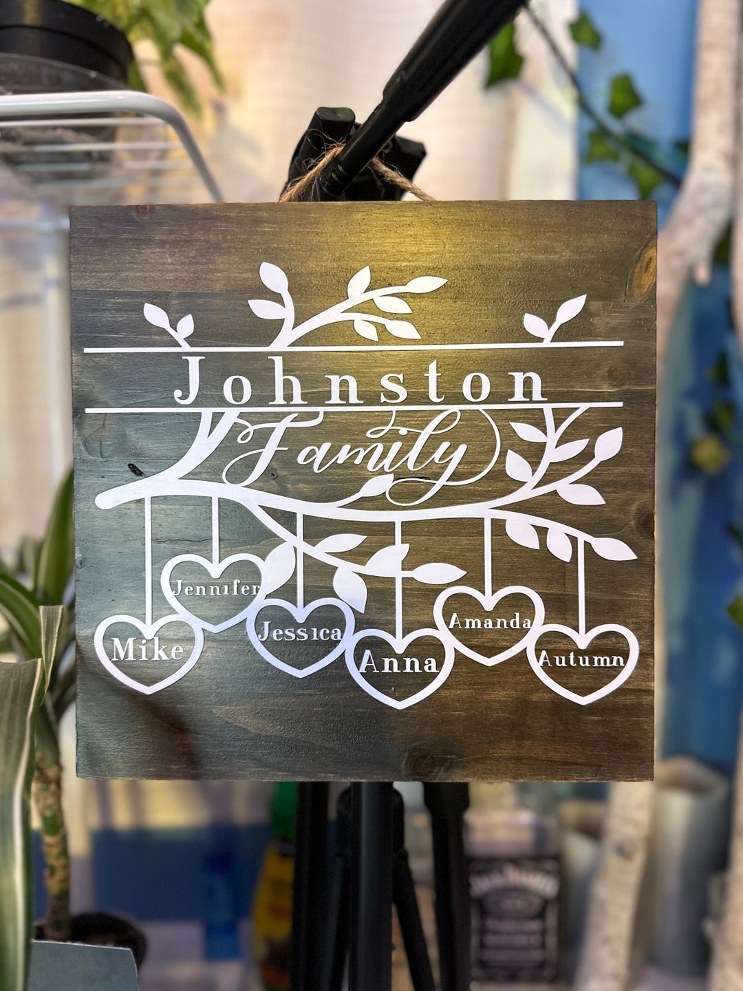 Personalized Family Name Wooden Decor Sign - Etsy