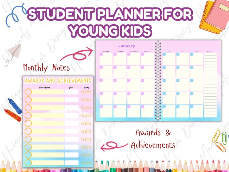 Back to School Printable, Planner Bundle, Back to School, Back to ...