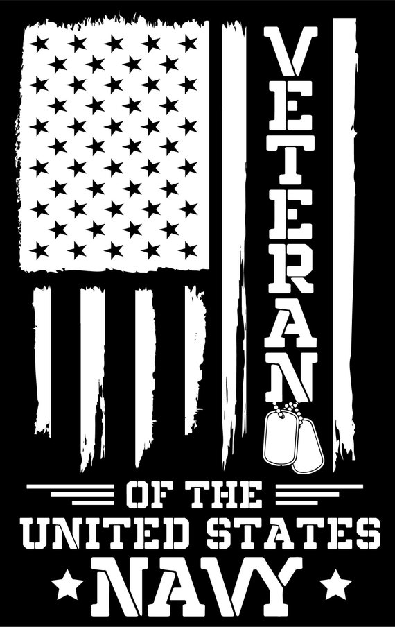 U.S. Navy Veteran Vinyl Decal | Etsy