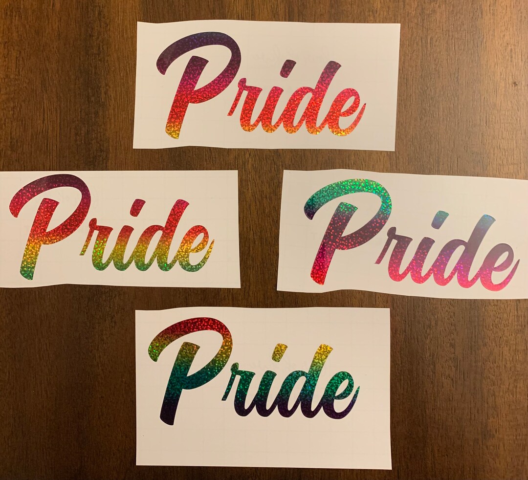 Holographic Pride, LGBTQ Decals/stickers - Etsy