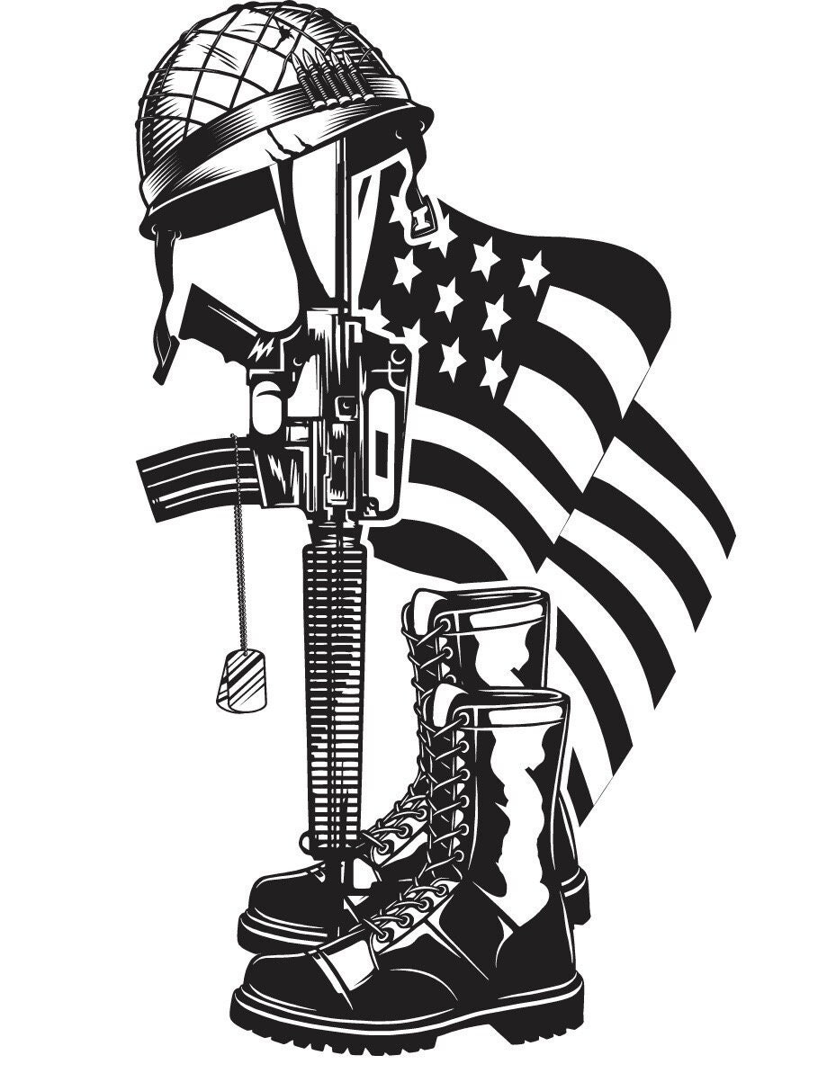 Fallen Soldier Drawing