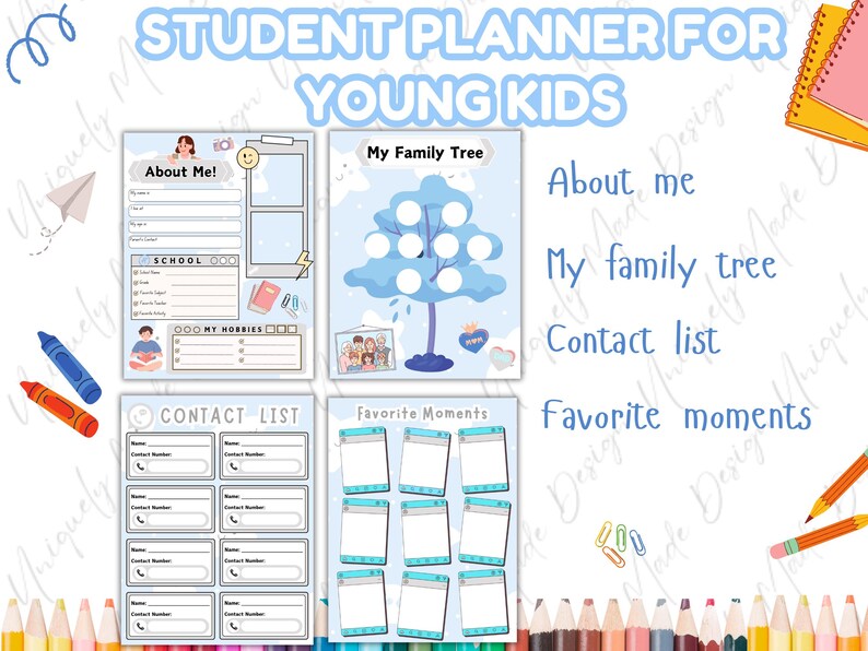 Back to School Printable, Planner Bundle, Back to School, Back to ...