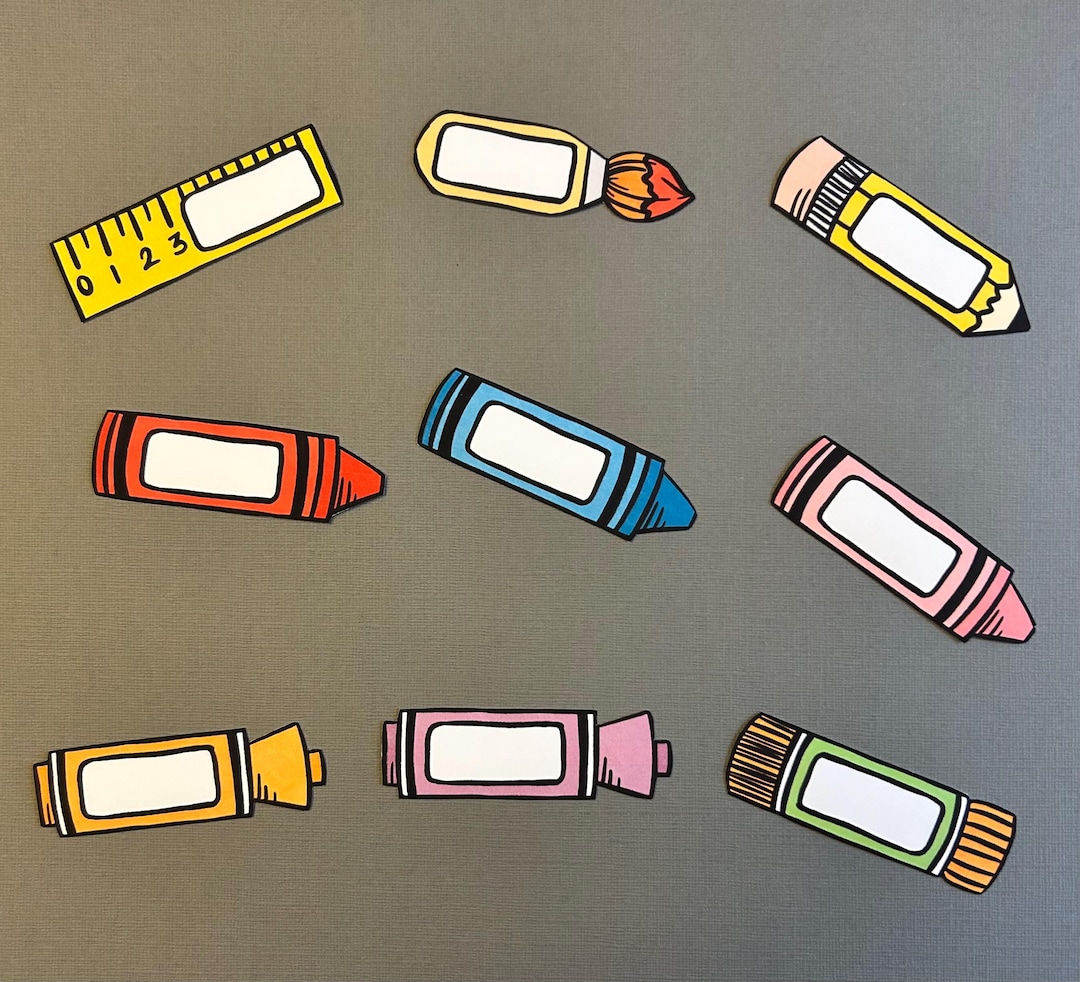 Personalized School Stickers and Labels, Back to School Name Labels ...