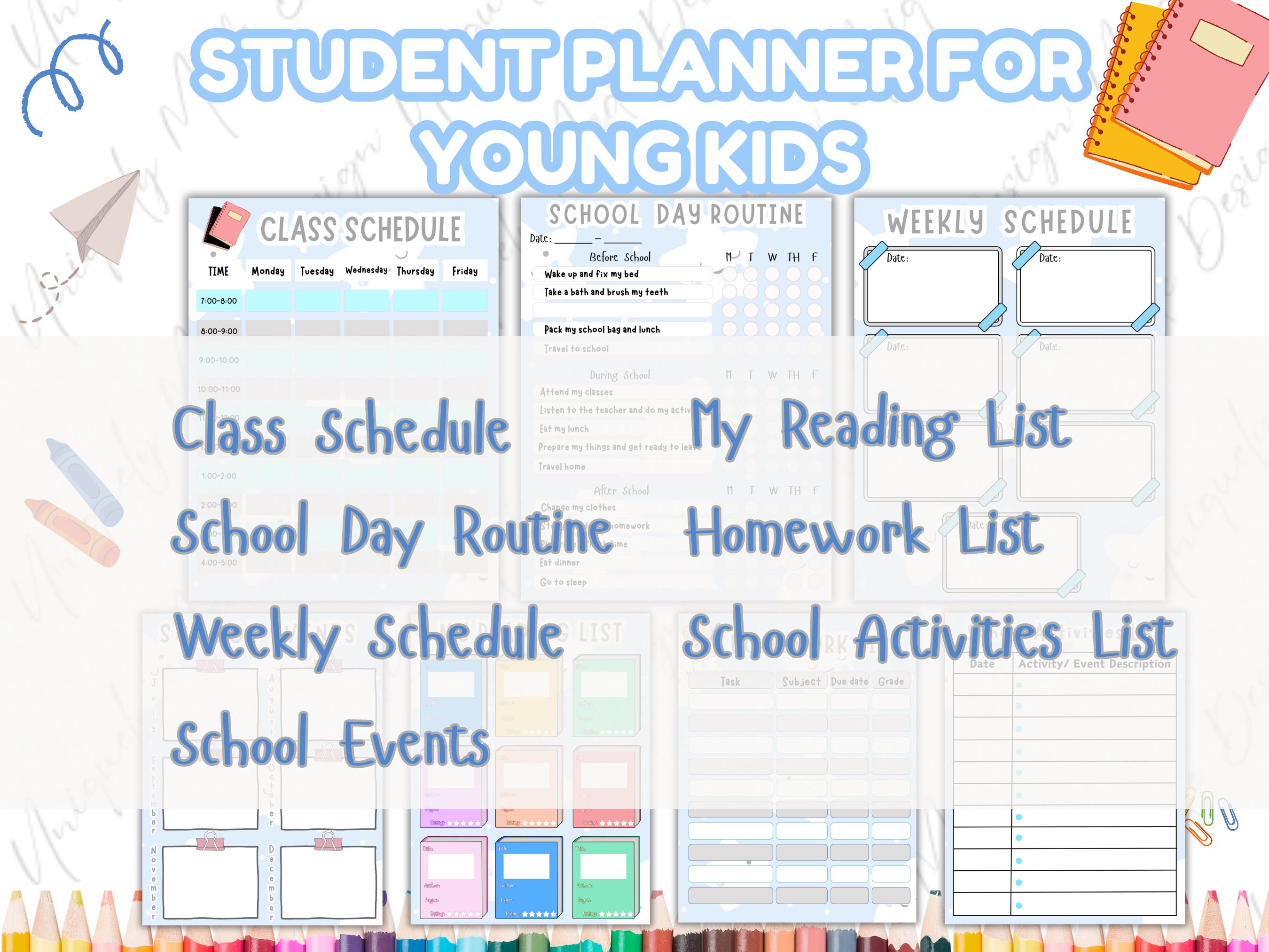 Back to School Printable, Planner Bundle, Back to School, Back to ...