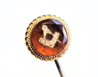 Diamond Masonic Pin | Etsy