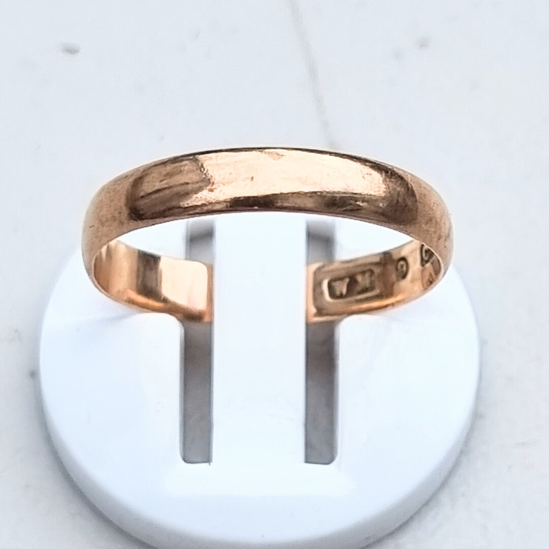 Antique, Rose Gold Wedding Band, 9ct, Victorian. No/r301 - Etsy