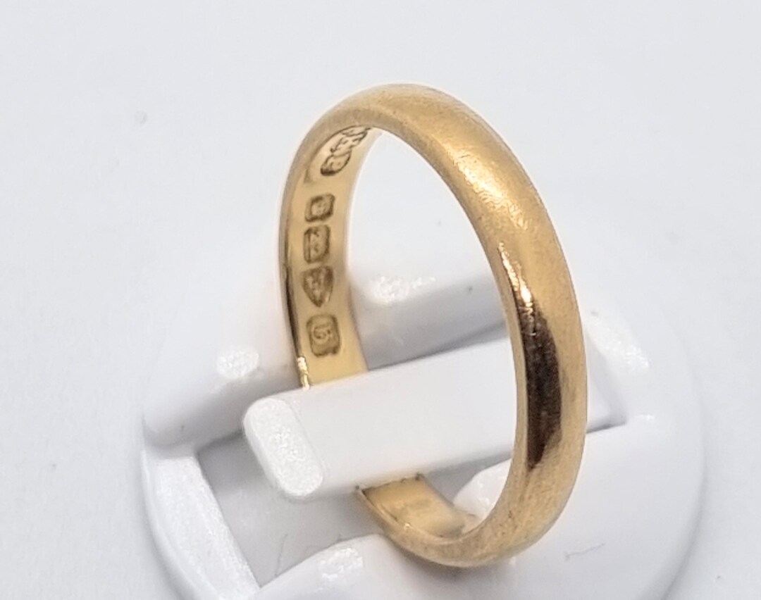 Rare, Chester Hallmark 1933, 22ct Wedding Band, Ier/r340 - Etsy