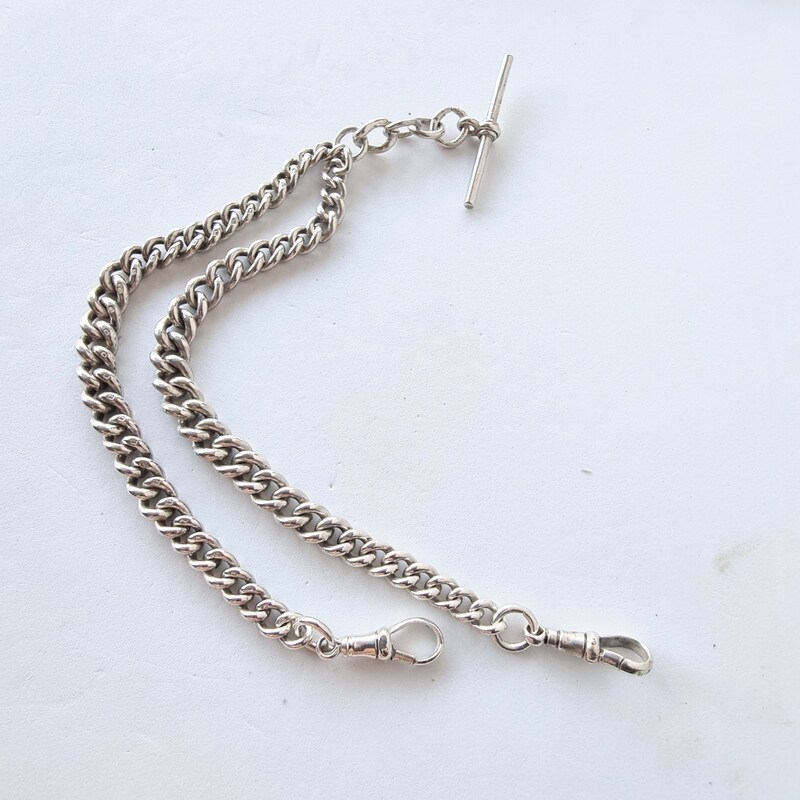 Sterling Silver Pocket Watch Chains - Etsy