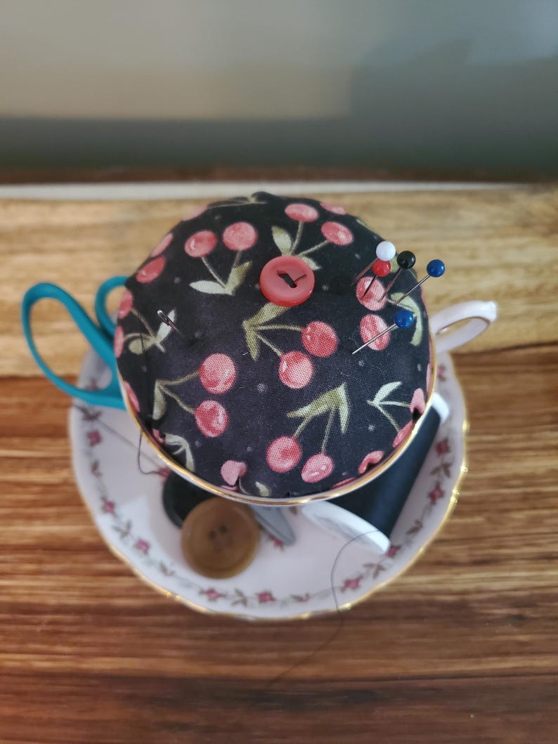 Teacup Pin Cushion - Etsy