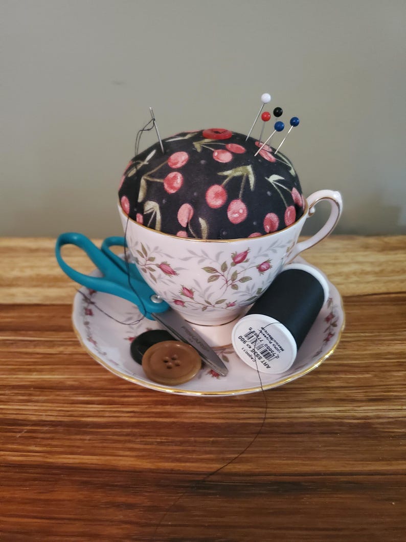 Teacup Pin Cushion - Etsy