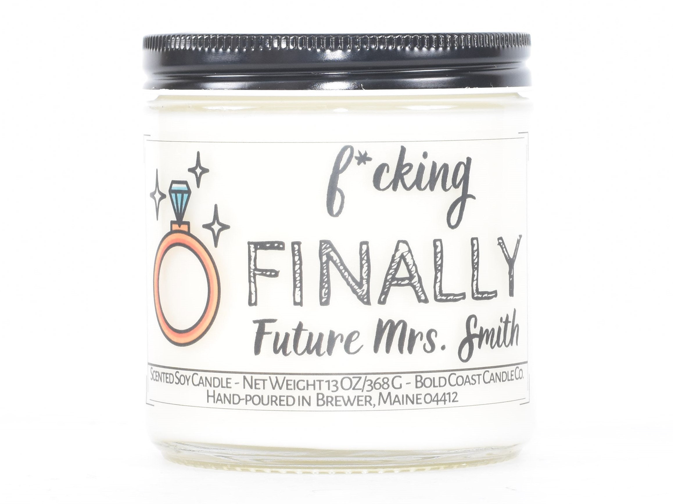 F cking Finally Funny Engagement Candle For Her Couples Gift Gift f-cking-finally-funny-engagement-candle-for-her-couples-gift-gift