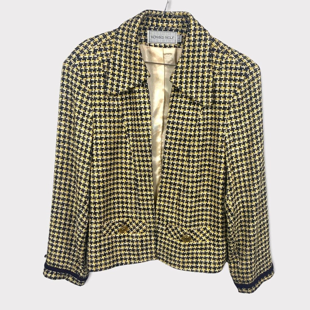 Howard Wolf Dallas Herringbone Tweed Vintage Jacket - Etsy