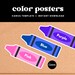 Color Posters for Bulletin Board Editable Classroom Template, Printable ...