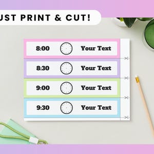 Pastel Schedule Cards for Pocket Chart, Editable Classroom Routine ...