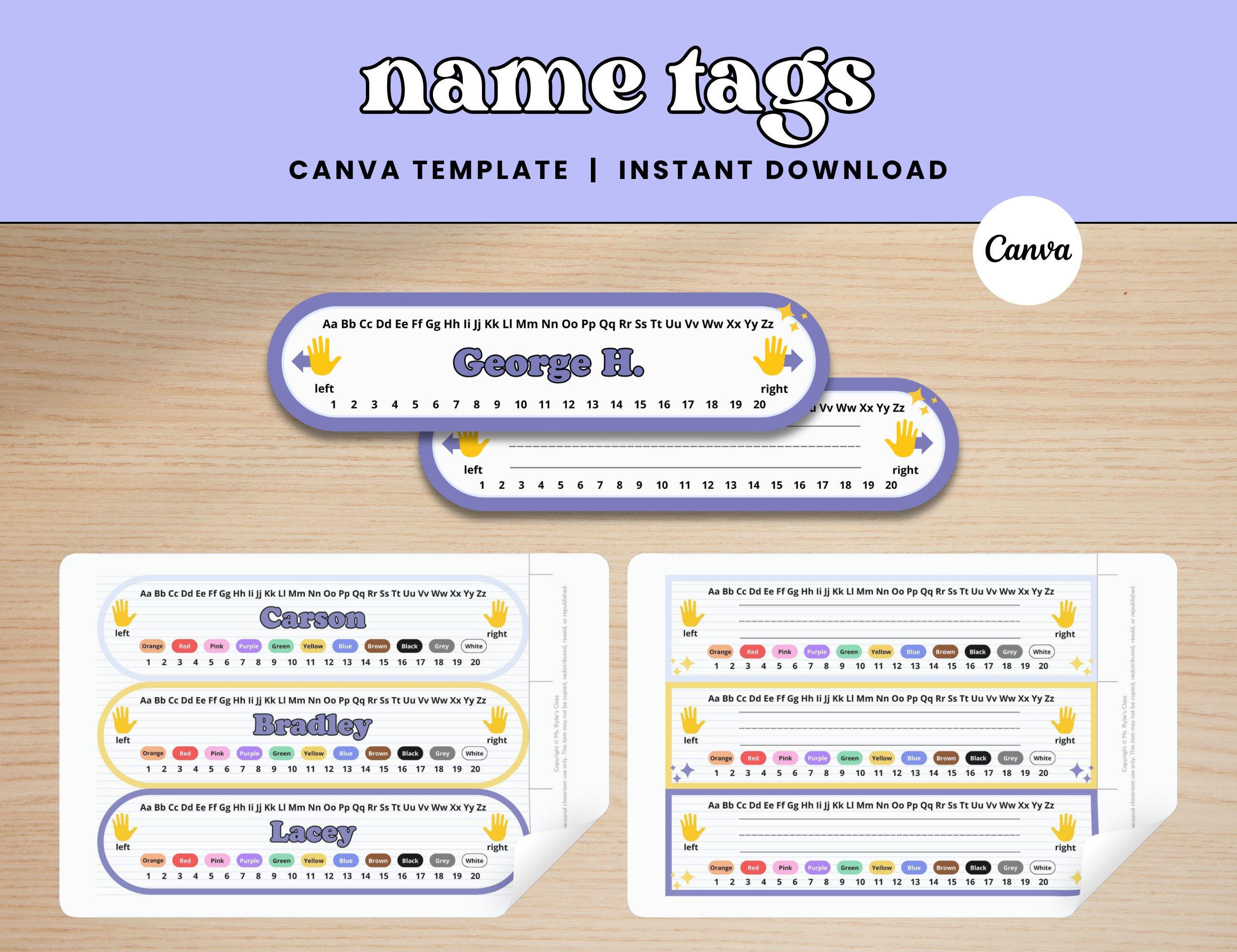 Student Desk Name Tags Stars Night Sky Theme, Editable Classroom ...