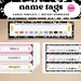 Student Desk Name Tags Composition Book Theme, Editable Classroom ...
