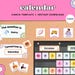 Classroom Calendar Display and Weather Station, Printable Bright Floral ...