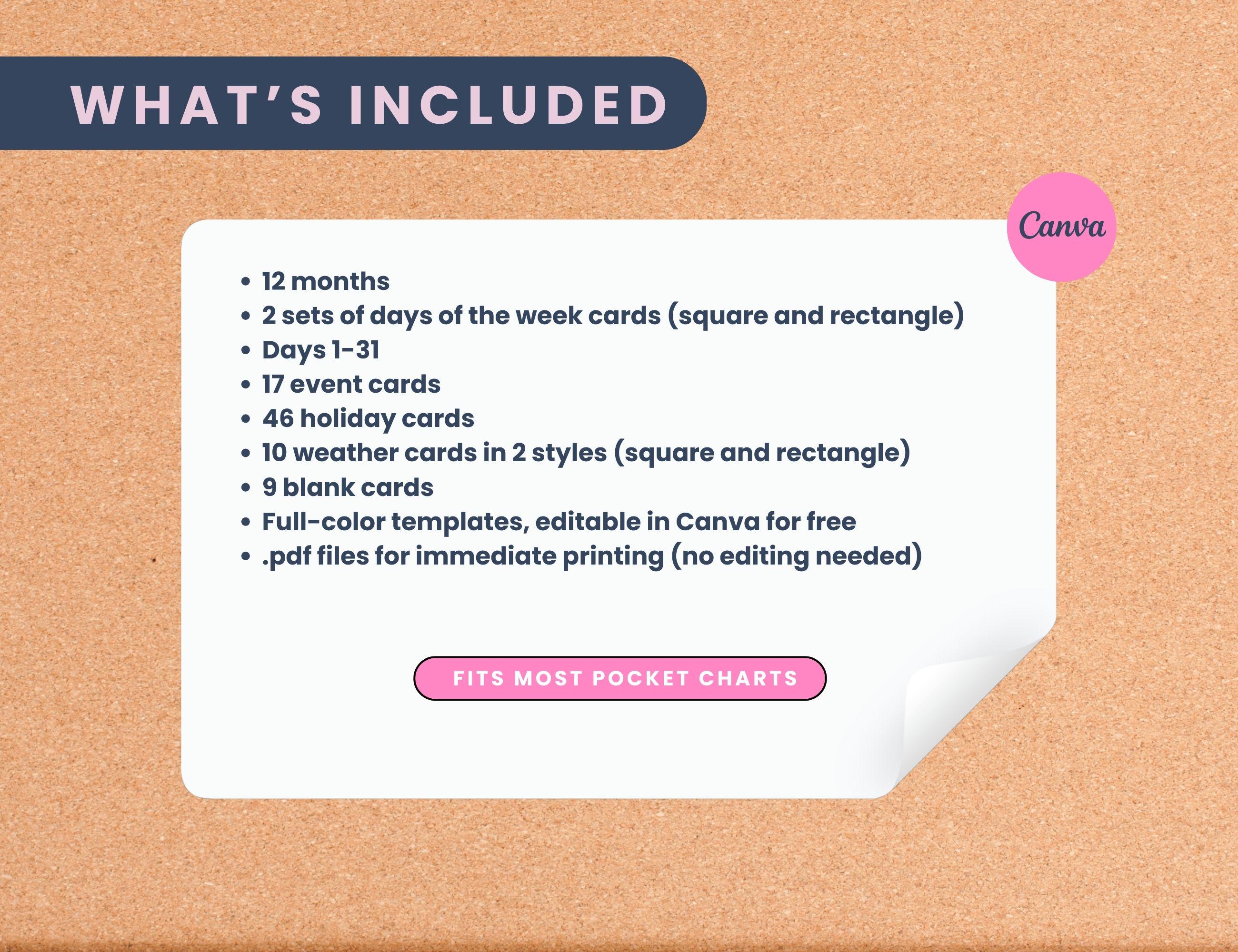 Classroom Calendar Display and Weather Station, Printable Bright Floral ...