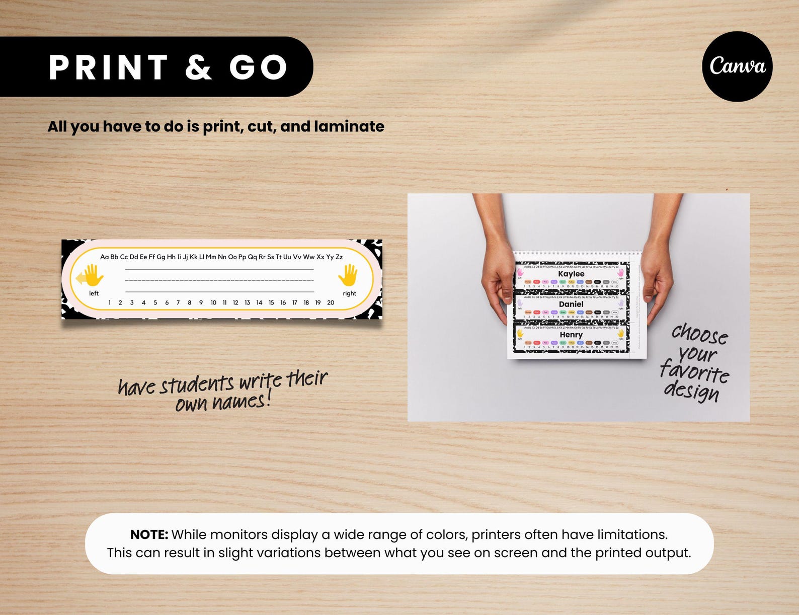 Student Desk Name Tags Composition Book Theme, Editable Classroom ...