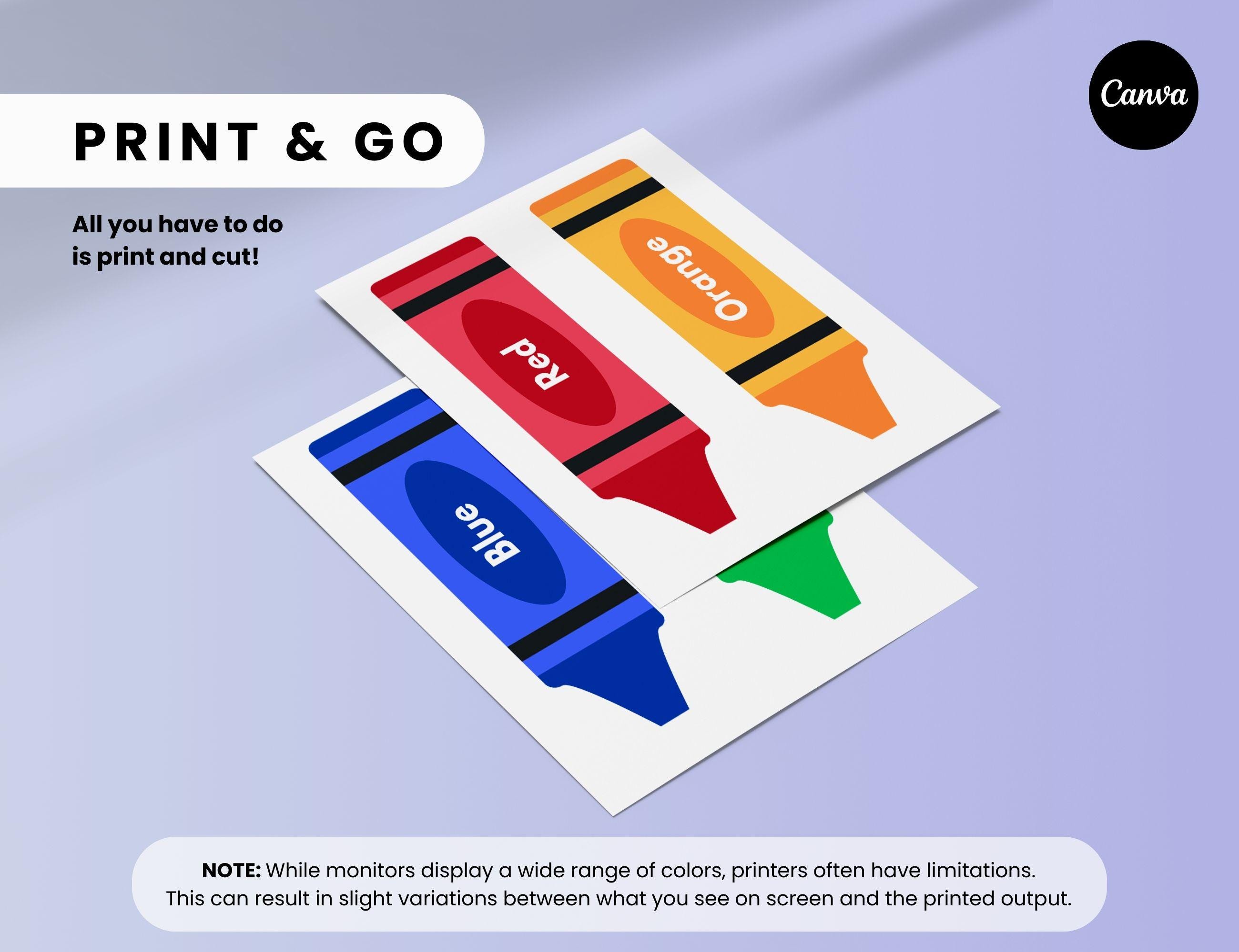 Color Posters for Bulletin Board Editable Classroom Template, Printable ...