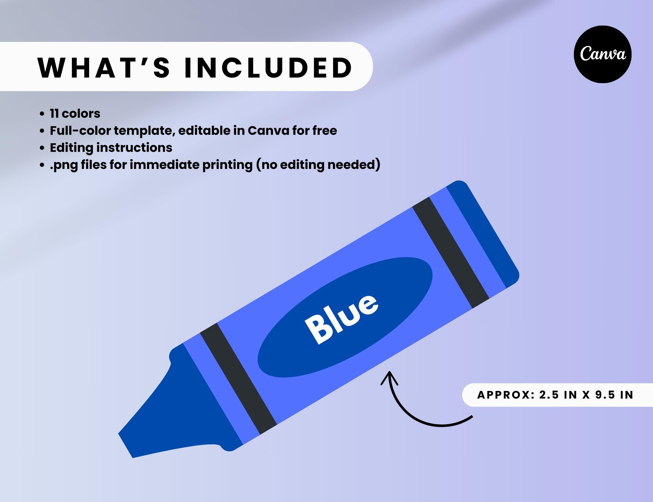 Color Posters for Bulletin Board Editable Classroom Template, Printable ...