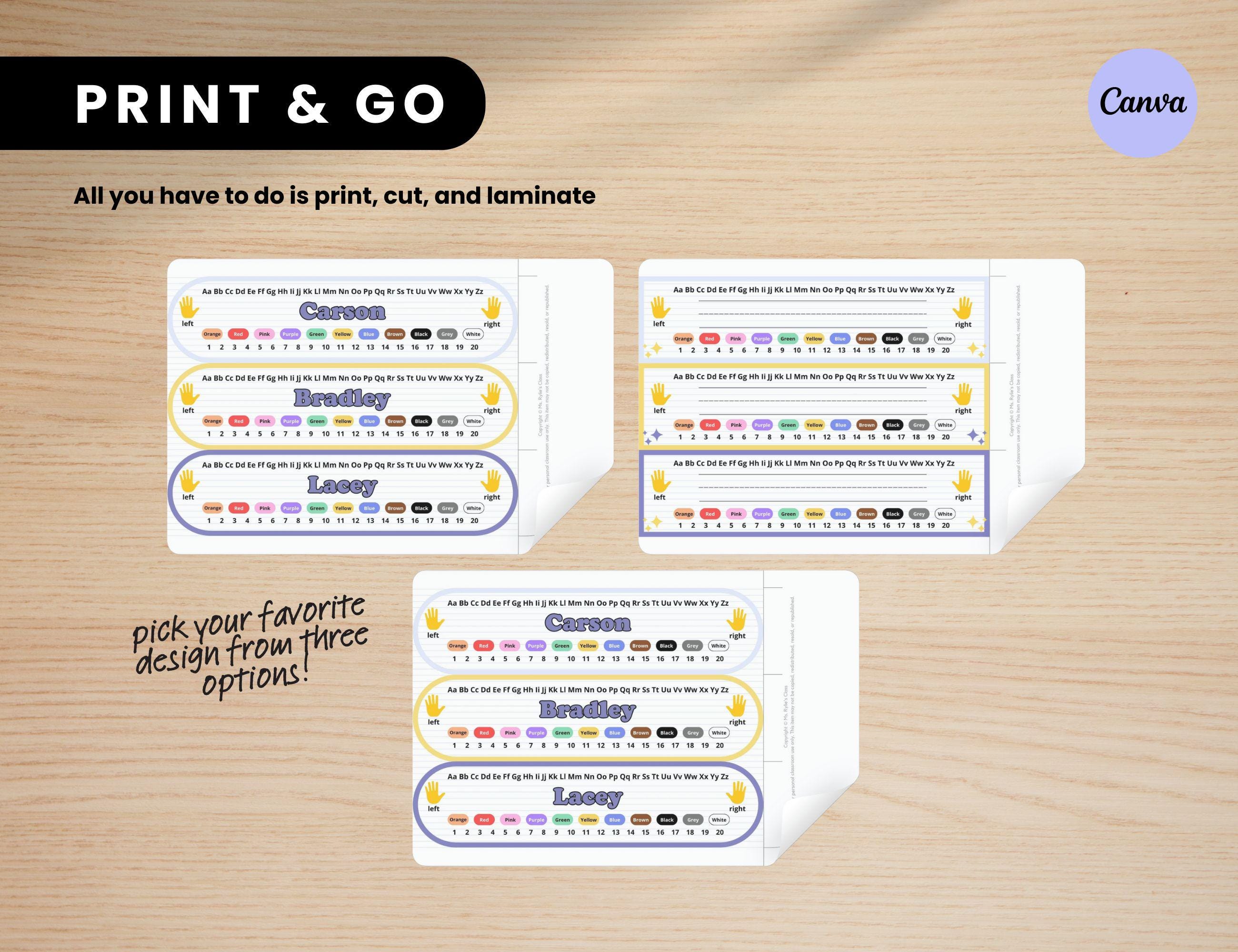 Student Desk Name Tags Stars Night Sky Theme, Editable Classroom ...