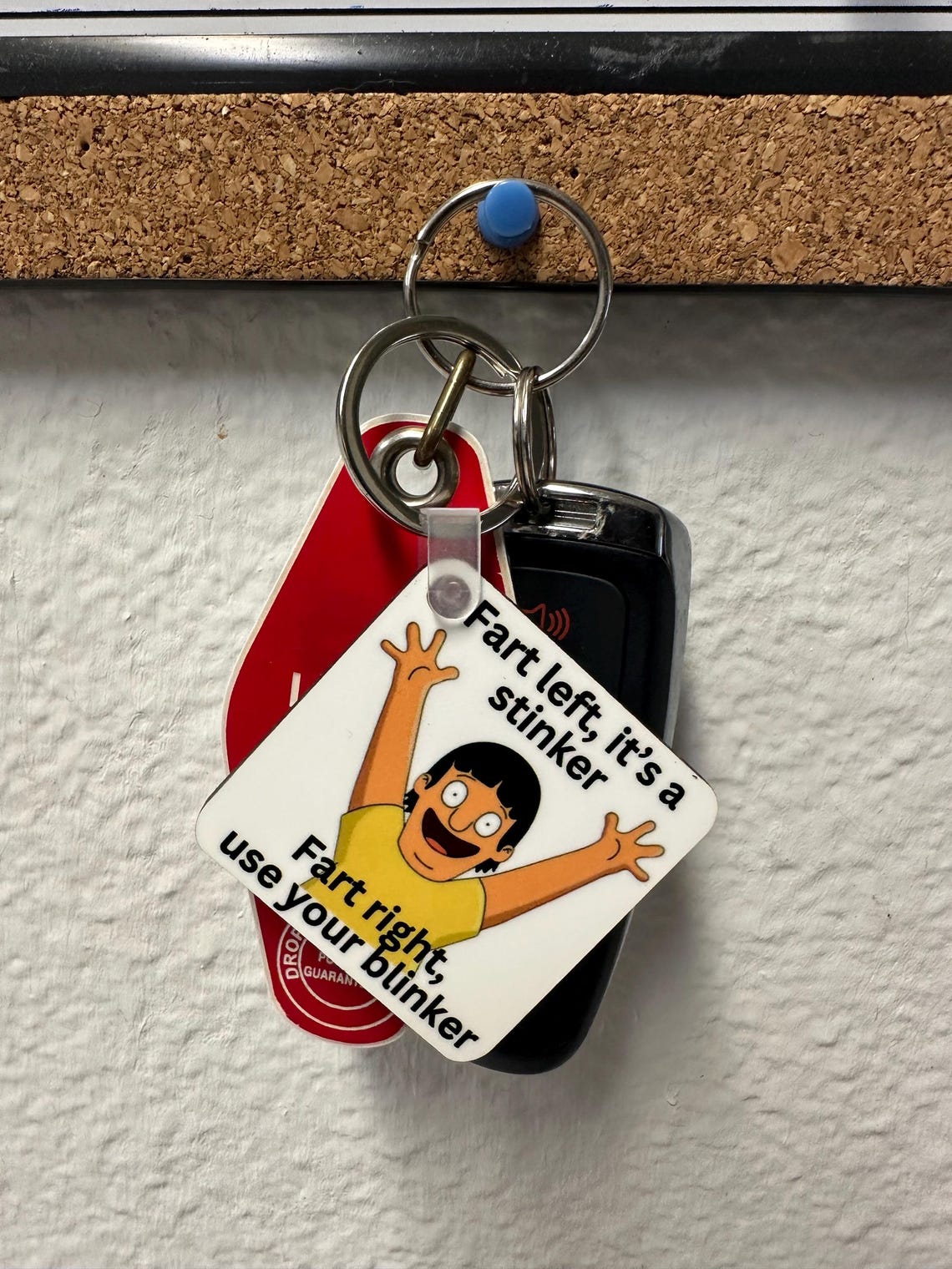 Bob’s Burgers Keychains, Bob, Tina and Gene Belcher Key Chains, Square ...