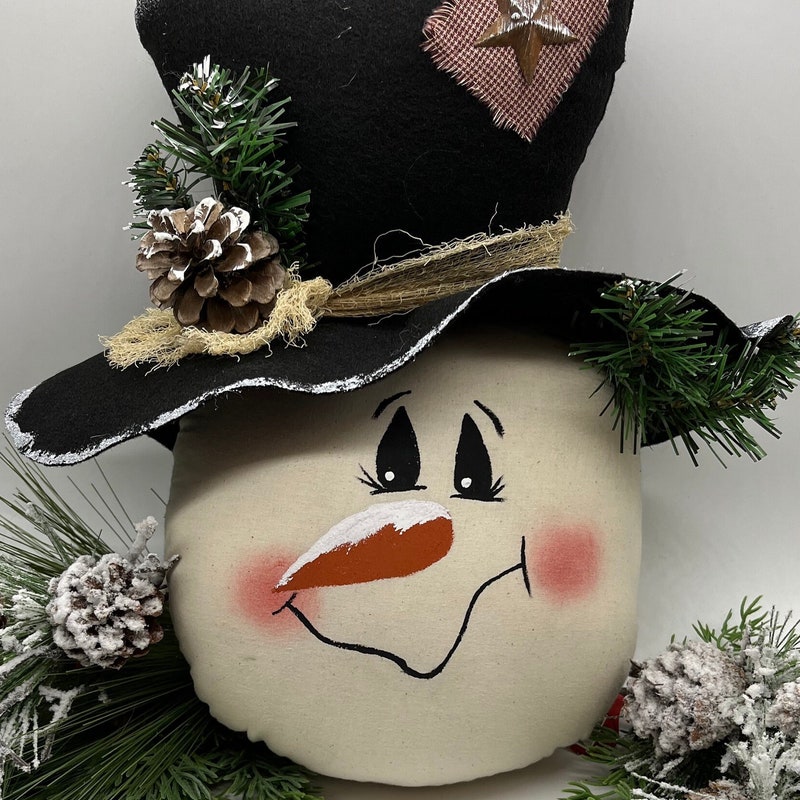 Snowman Head Wreath - Etsy