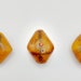 X1 Rare Antique Mock/manmade Amber Rounded Diamond Shape Single Drilled ...