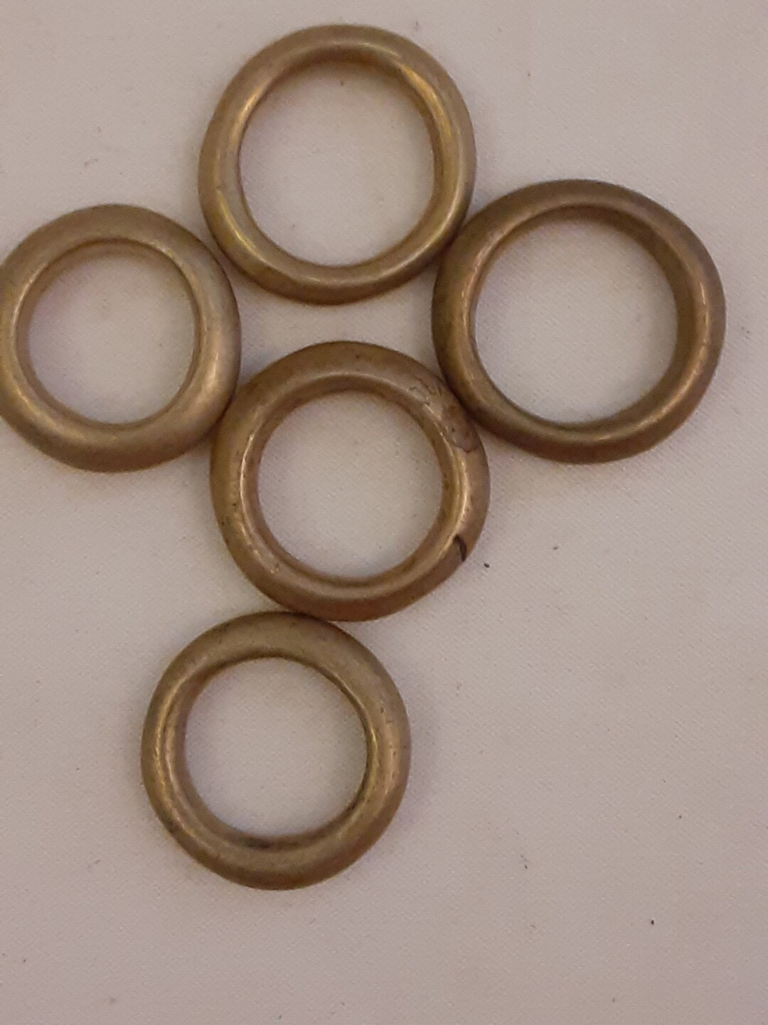 Lots of 5 and 6 Vintage Tribal African Small Brass Rings Available ...