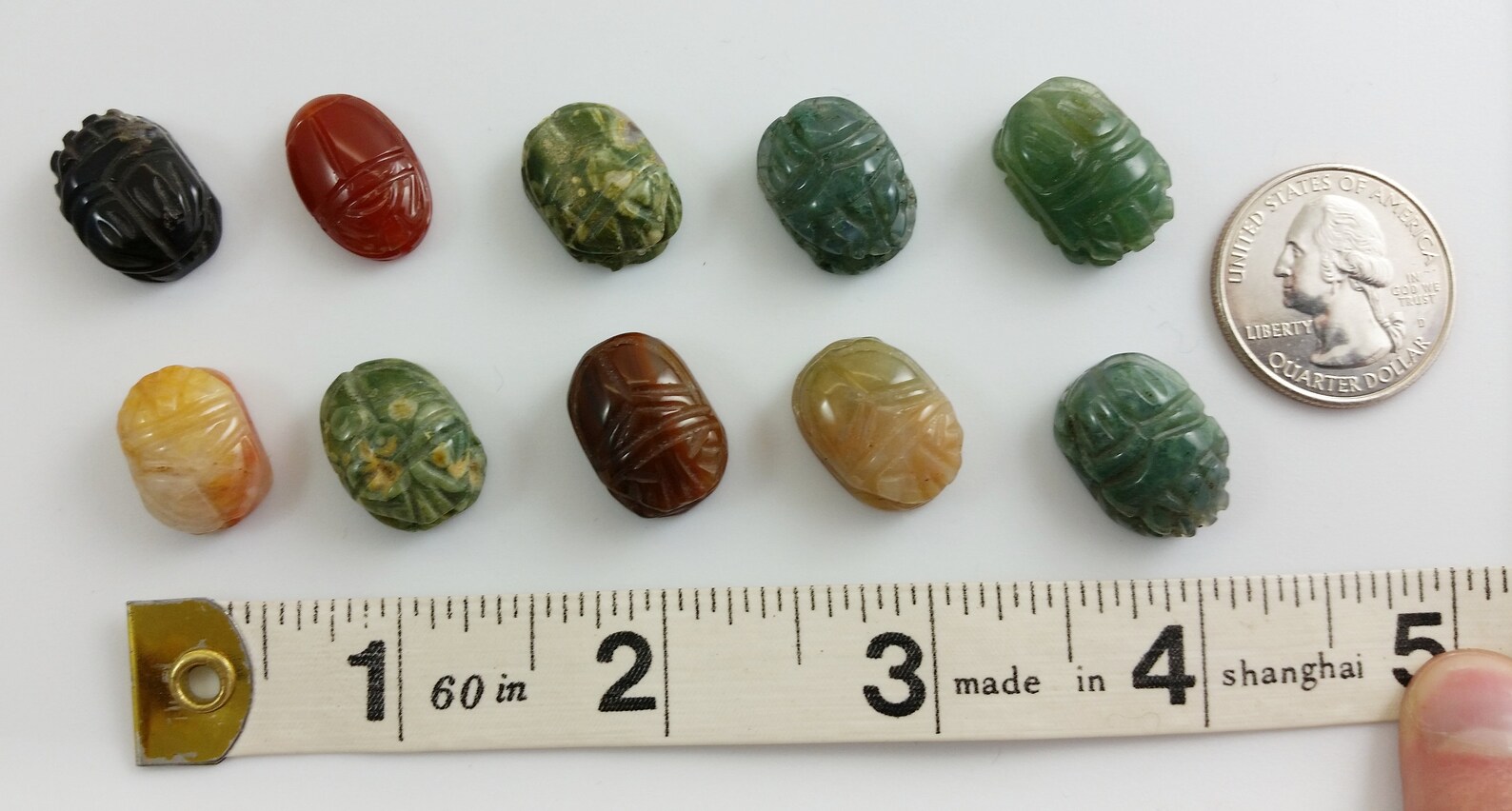 X1 Vintage Carved Chinese Scarab Beetle Fetish Pendant / Bead - Etsy