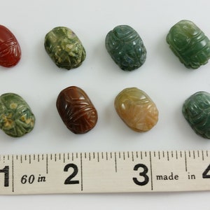 X1 Vintage Carved Chinese Scarab Beetle Fetish Pendant / Bead in ...